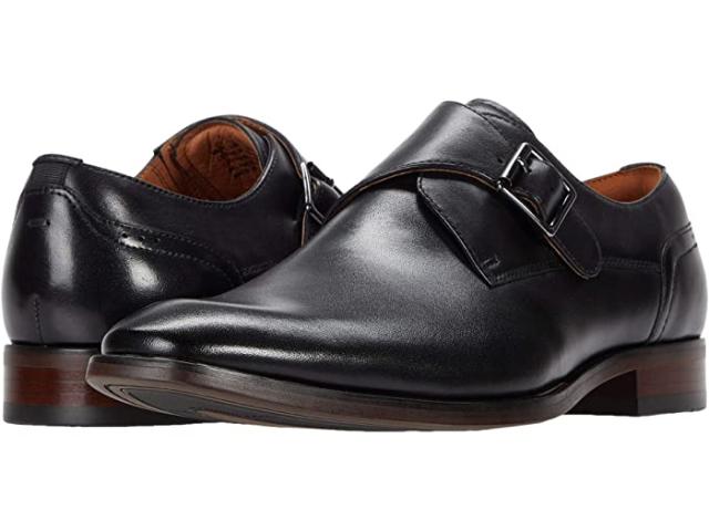 (取寄) フローシャイム メンズ Sorrento プレーン トゥ シングル モンク ストラップ Florsheim men Florsheim Sorrento Plain Toe Single Monk Strap Black Smooth