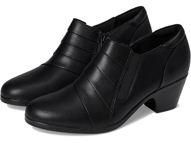 (取寄) クラークス レディース エミリー 2 パール Clarks women Emily 2 Pearl Black Leather