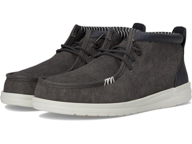 (取寄) ヘイ デュード メンズ ウォーリー ミッド ヴィン クラシック Hey Dude men Wally Mid Gripr Vin Classic Black Oyster/Black