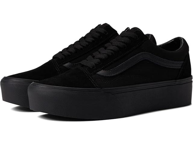 (取寄) バンズ オールド スクール スタックフォーム Vans Vans Old Skool Stackform Suede/Canvas Black/Black