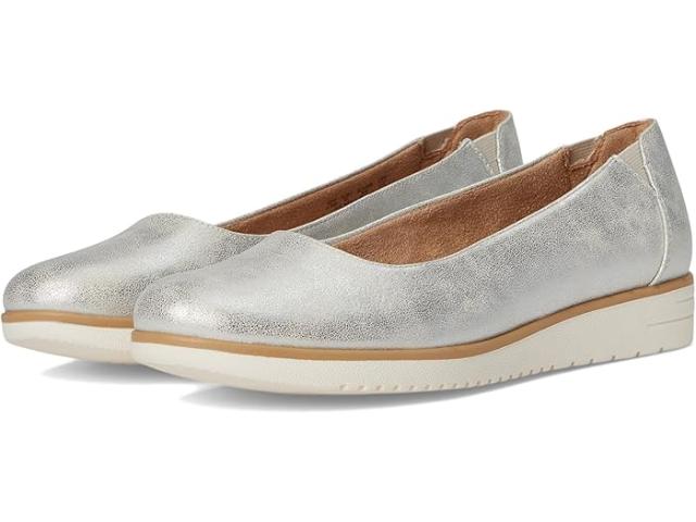 (取寄) ナチュラライザー レディース ソウル アイデア バレエ Naturalizer women Soul Idea Ballet Silver Faux Leather