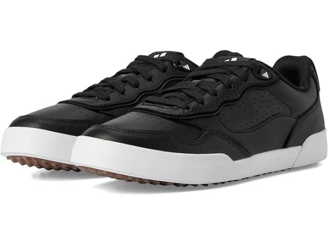 (取寄) アディダス ゴルフ メンズ レトロクロス 25 スパイクレス ゴルフ シューズ adidas Golf men Retrocross 25 Spikeless Golf Shoes Core Black/Footwear White/Gum 5