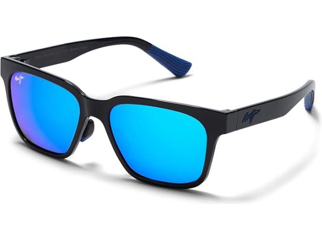 (取寄) マウイ ジム パンキカイ Maui Jim Punkikai Shiny Black/Blue Hawaii Polarized