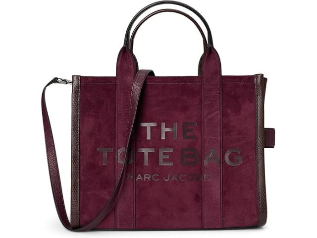 (取寄) マークジェイコブス レディース ザ スエード ミディアム トート バッグ Marc Jacobs women The Suede Medium Tote Bag Dark Plum