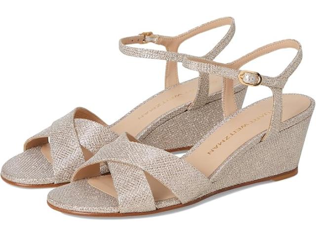 (取寄) スチュアート ワイツマン レディース デイナ デミ ウェッジ Stuart Weitzman women Dayna Demi Wedge Poudre