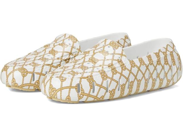 (取寄) フローファ レディース ポッシュ ドライバ プリント Floafers women Posh D Print White Rope/Cream