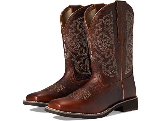 (取寄) アリアット レディース デリラ ストレッチフィット ウェスタン ブーツ Ariat women Delilah StretchFit Western Boot Spiced Cider