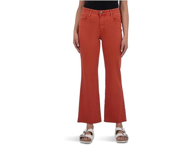 (取寄) カット フロム ザ クロス レディース ケルシー ハイ ライズ ファブ AB アンクル フレア ウィズ ロー ヘム KUT from the Kloth women Kelsey High Rise Fab Ab Ankle Flare With Raw Hem Clay