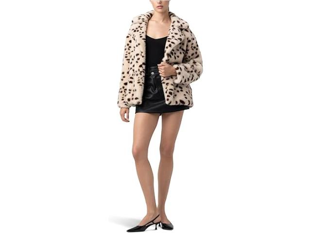(取寄) ブランクニューヨーク レディース アニマル プリント フォー ファー ジャケット Blank NYC women Animal Print Faux Fur Jacket Cool Cat