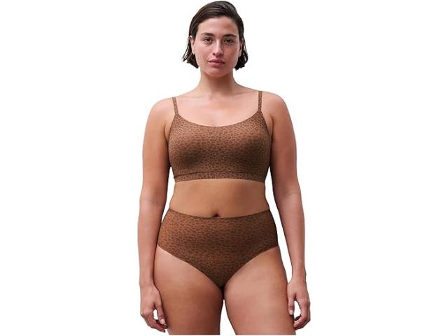 (取寄) シャンテル レディース ソフト ストレッチ ハイウェスト トング Chantelle women Soft Stretch High-Waist Thong Wild Brown