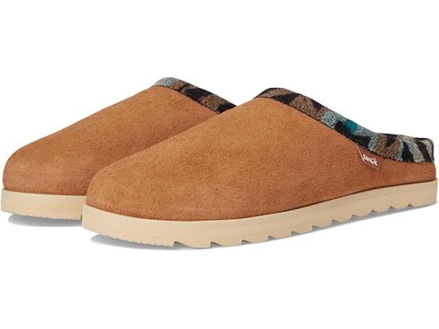 (取寄) サヌーク メンズ クラウド ラウンジャー Sanuk men Cloud Lounger Tan Suede