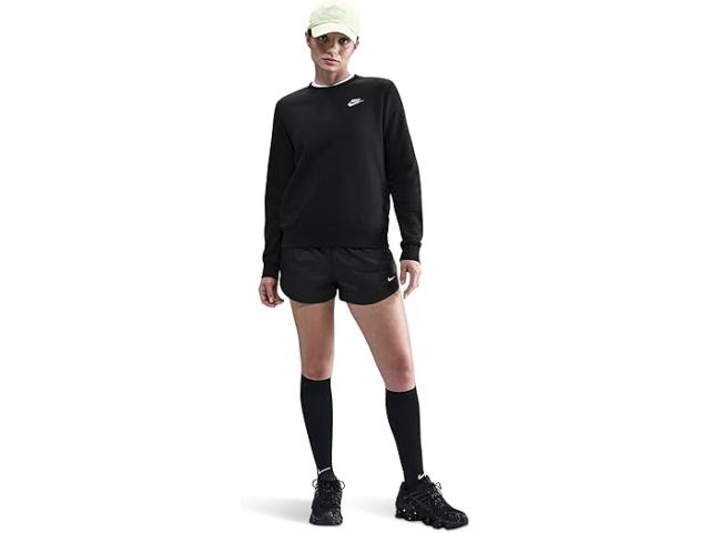 (取寄) ナイキ レディース スポーツウェア クラブ フリース クルー ネック スウェットシャツ Nike women Sportswear Club Fleece Crew Neck Sweatshirt Black/White