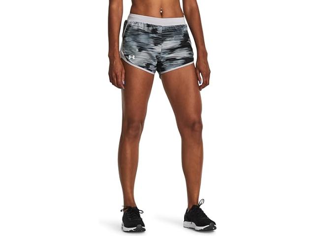 (取寄) アンダーアーマー レディース フライ バイ 2.0 プリンテッド ショーツ Under Armour women Fly By 2.0 Printed Shorts Halo Gray/Gravel/Reflective