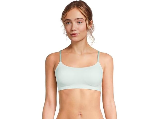 (取寄) カルバンクライン アンダーウェア レディース インビジブルズ ライトリー ライン スクープネック ブラレット   Underwear women Invisibles Lightly Lined Scoopneck Bralette Moonlight Jade