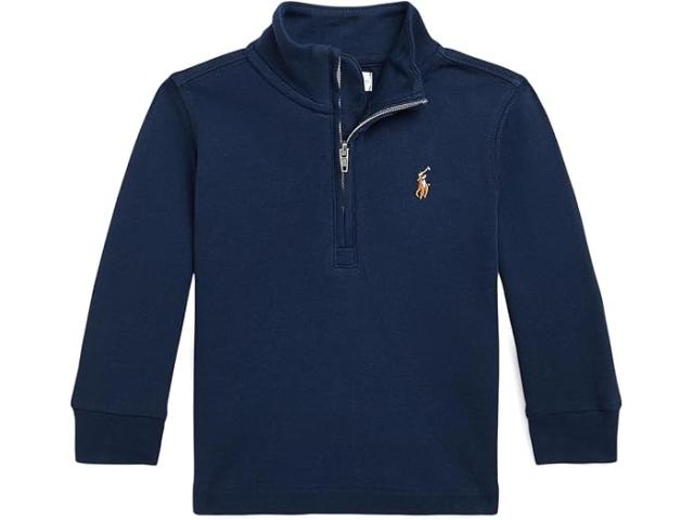 (取寄) ラルフローレン キッズ ボーイズ コットン インターロック クォーター-ジップ プルオーバー (インファント) Polo Ralph Lauren Kids boys Cotton Interlock Quarter-Zip Pullover (Infant) Refined Navy