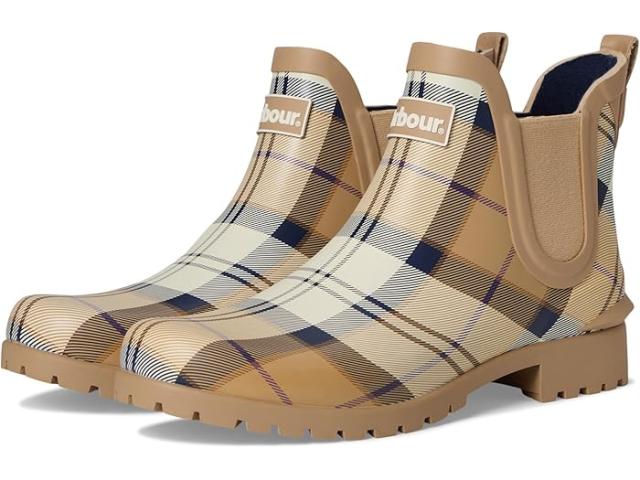 (取寄) バブアー レディース ウィルトン チェルシー ウェリー Barbour women Wilton Chelsea Welly Hessian Tartan