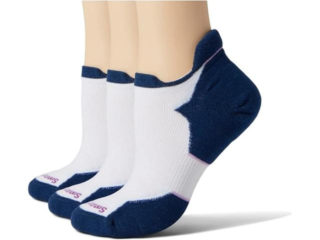 (取寄) スマートウール レディース ラン ターゲッティド クッション ロー アンクル ソックス 3-パック Smartwool women Run Targeted Cushion Low Ankle Socks 3-Pack White