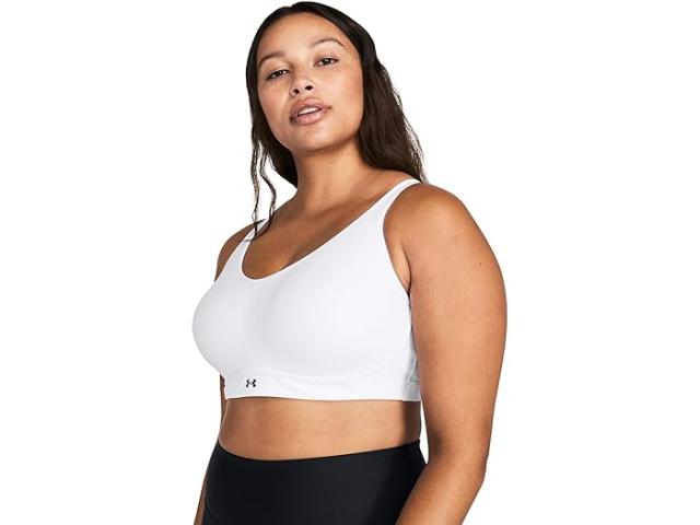 (取寄) アンダーアーマー レディース インフィニティ ロー インパクト ロー スポーツ ブラ Under Armour women Infinity Low Impact Low Sports Bra White/Black