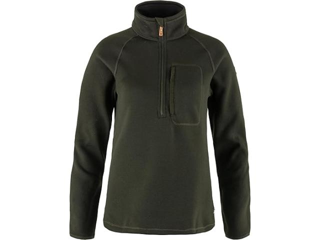 (取寄) フェールラーベン レディース フリース 1/2 ジップ Fjllrven women Fjallraven Ovik Fleece 1/2 Zip Deep Forest