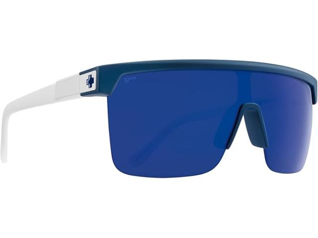 (取寄) スパイ フリン 5050 シールド サングラス Spy Optic Flynn 5050 Shield Sunglasses Matte Blue Matte White/Happy Gray Green Blue Mirror
