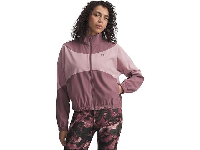 (取寄) アンダーアーマー レディース ライバル ウーブン ジャケット Under Armour women Rival Woven Jacket Maroon Mist/Tourmaline Pink/Maroon Mist