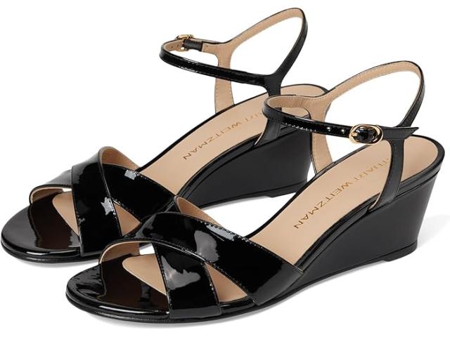 (取寄) スチュアート ワイツマン レディース デイナ デミ ウェッジ Stuart Weitzman women Dayna Demi Wedge Black