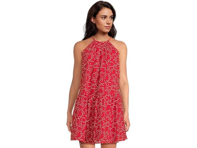 (取寄) メイドウェル レディース オーブリエラ ミニ ドレス - コットン ビスコース Madewell women Aubriella Mini Dress - Cotton Viscose Festival Red