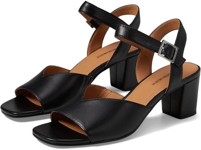 (取寄) ジョンストン&マーフィー レディース エブリン アンクル ストラップ サンダル Johnston & Murphy women Evelyn Ankle Strap Sandal Black