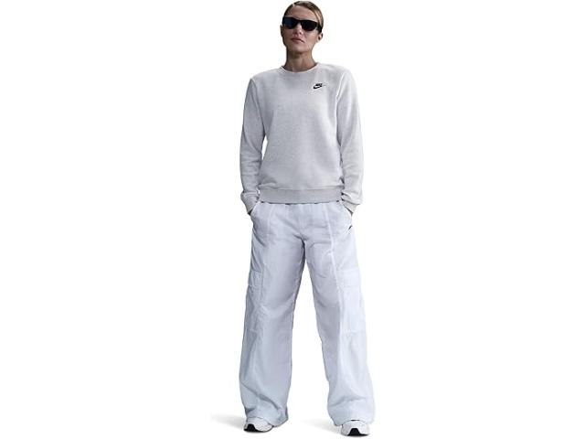 (取寄) ナイキ レディース スポーツウェア クラブ フリース クルー ネック スウェットシャツ Nike women Sportswear Club Fleece Crew Neck Sweatshirt Birch Heather/Black