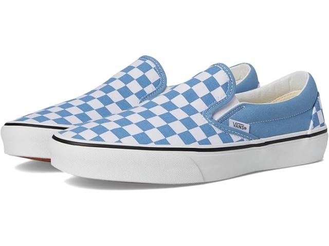 (取寄) バンズ クラシック スリップ オン チェッカーボード Vans Classic Slip On Checkerboard Color Theory Checkerboard Heritage Blue