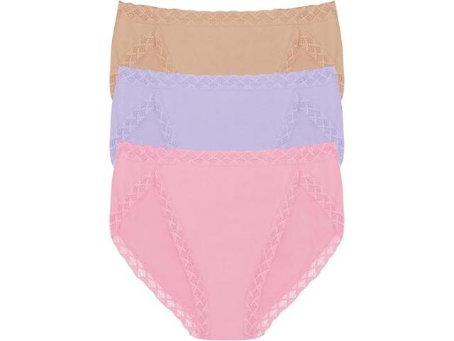 (取寄) ナトリ レディース ブリス フレンチ カット 3-パック Natori women Bliss French Cut 3-Pack Pink Nectar/Lilac Dream/Cafe