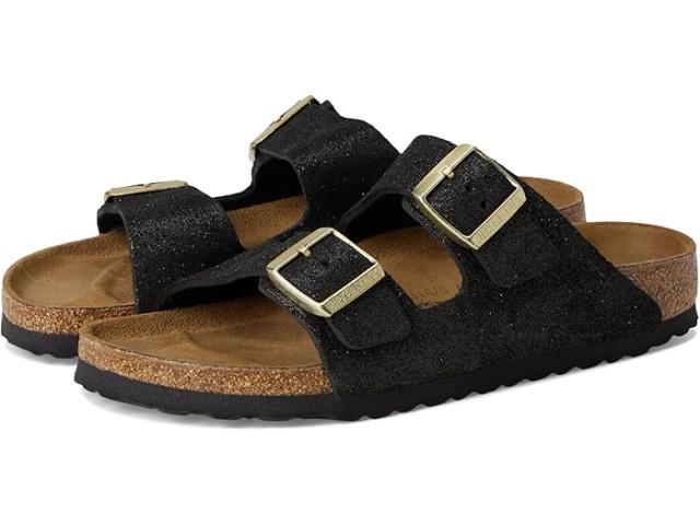 (取寄) ビルケンシュトック レディース アリゾナ - シマー Birkenstock women Arizona - Shimmer Black Shimmering