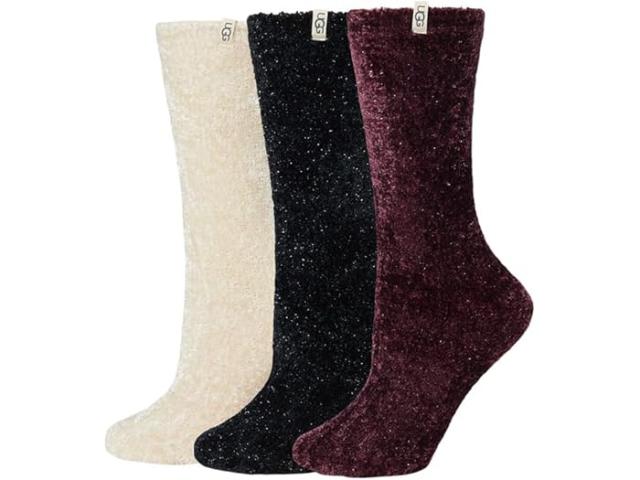 (取寄) アグ レディース レダ スパークル 3 パック UGG women Leda Sparkle 3 Pack Cream/Wild Grape/Black