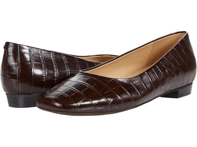 (取寄) トロッターズ レディース オーナー Trotters women Trotters Honor Dark Brown Croco Leather