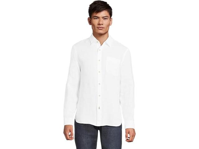 (取寄) ファリティ メンズ ラグナ リネン シャツ Faherty men Laguna Linen Shirt White