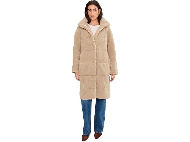 (取寄) リーバイス レディース ロング レングス キルテッド テディ ジャケット Levi's women Long Length Quilted Teddy Jacket Sand