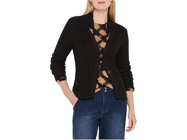 (取寄) ニックゾー レディース シェーカー ニット カーディ ジャケット NIC+ZOE women Shaker Knit Cardy Jacket Black Onyx