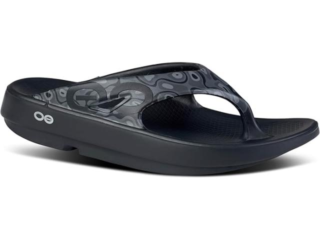 (取寄) ウーフォス ウーオリジナル スポーツ トング OOFOS OOriginal Sport Thong Black Water Camo