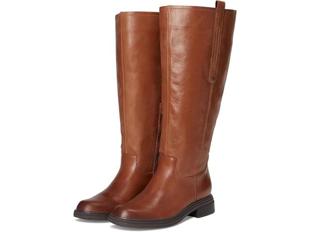 (取寄) ナチュラライザー レディース ワイド カーフ ニー ハイ ブーツ Naturalizer women Ontime Wide Calf Knee High Boots English Tea Brown Leather
