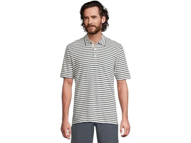 (取寄) ファリティ メンズ サンウォッシュド Tシャツ ポロ Faherty men Sunwashed Tshirt Polo Ivory Breton Stripe
