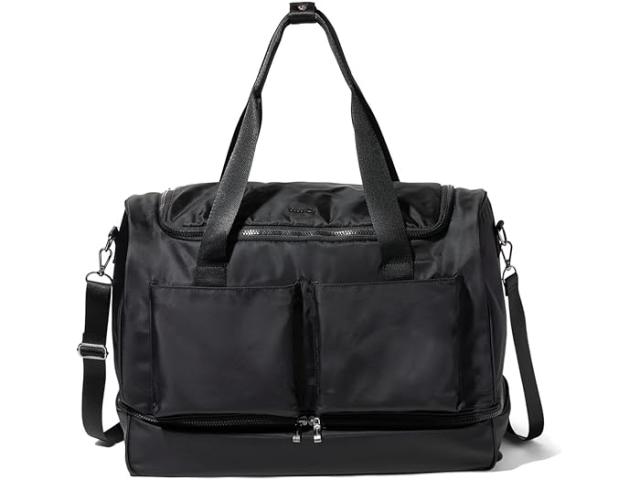 (取寄) バッガリーニ レディース デラックス フィフス アベニュー ウィークエンダー Baggallini women Deluxe Fifth Avenue Weekender Black Twill