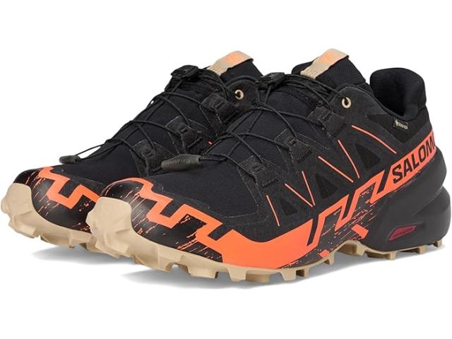 (取寄) サロモン メンズ スピードクロス 6 Salomon men Speedcross 6 Black/Shocking Orange/White Pepper