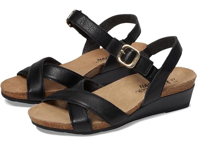 (取寄) ナオト レディース スローン Naot women Naot Throne Soft Black Leather