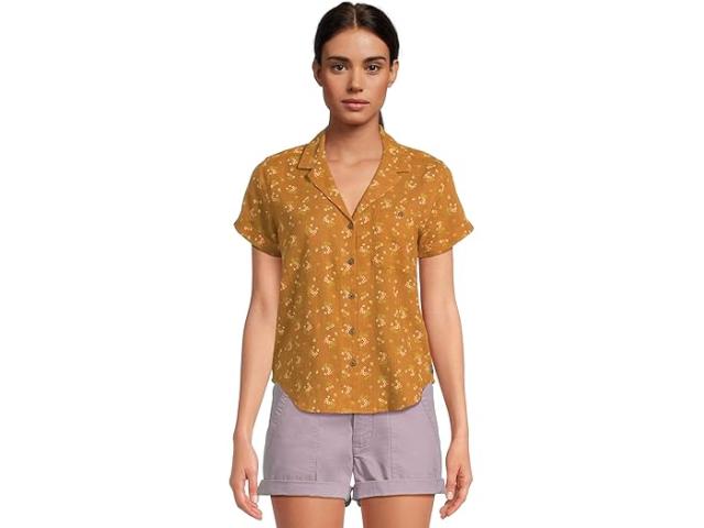 (取寄) トードアンドコー レディース キャンプ コーヴ ショート スリーブ シャツ Toad&Co women Camp Cove Short Sleeve Shirt Kelp Floral Print