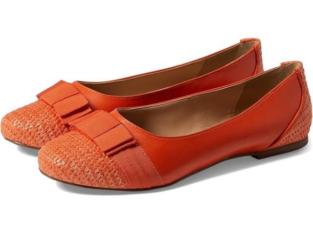 (取寄) フレンチ ソール レディース レイラ French Sole women Layla Orange Nappa/Raffia