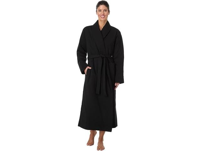 (取寄) スキン レディース オアシス コットン デューベイ ローブ Skin women Oasis Cotton Duvet Robe Black