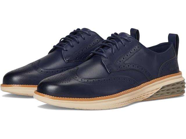 (取寄) コールハーン メンズ グランド ウイング ティップ オックスフォード Cole Haan men Grand Hurrion Wing Tip Oxford Midnight Moon/Irish Coffee/Oat