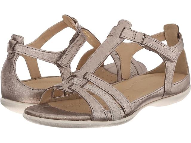 (取寄) エコー レディース フラッシュ Tストラップ サンダル ECCO women ECCO Flash T-Strap Sandal Warm Grey llic/Moon Rock