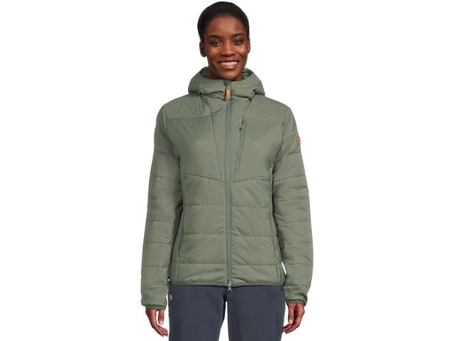 (取寄) フェールラーベン レディース ケブ パッテッド ブーディ Fjllrven women Fjallraven Keb Padded Hoodie Patina Green
