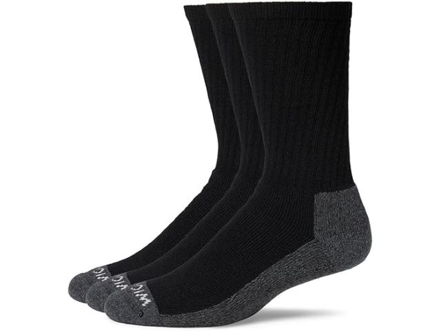 (取寄) ウィグワム メンズ アット ワーク クルー 3-パック Wigwam men At Work Crew 3-pack Black